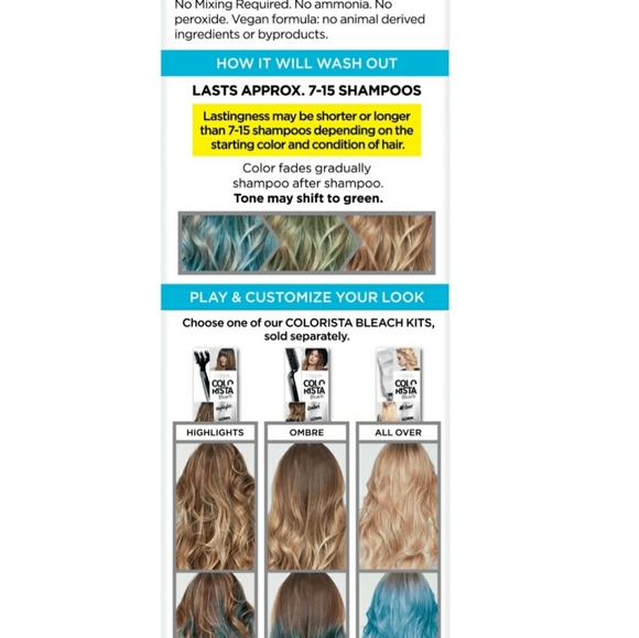 L'Oreal | Hair | Nib Loreal Paris Colorista Semipermanent Hair Color ...